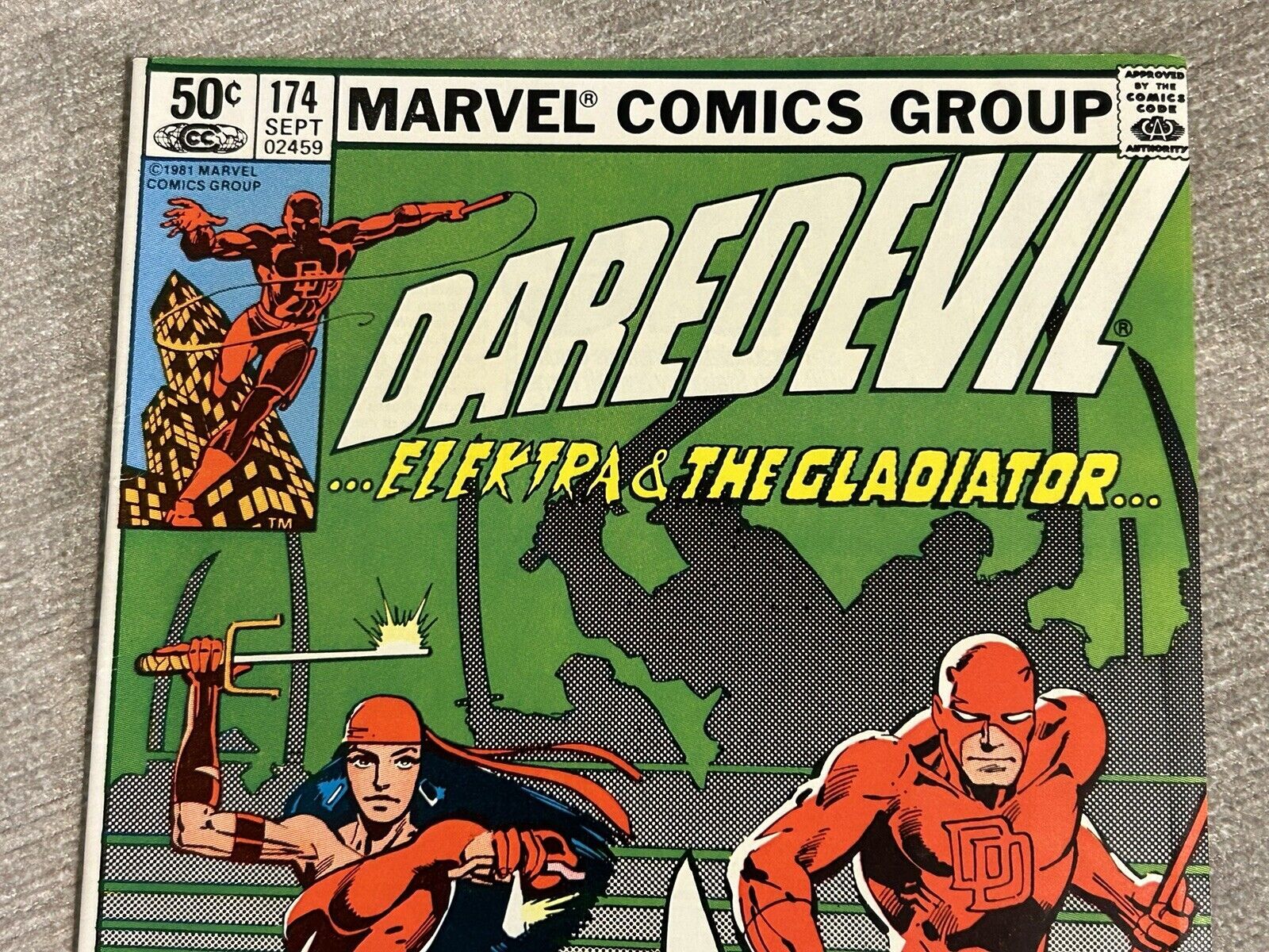 Daredevil 174, 175 KEY 1st App The HAND FRANK MILLER ART MCU Disney+ ...