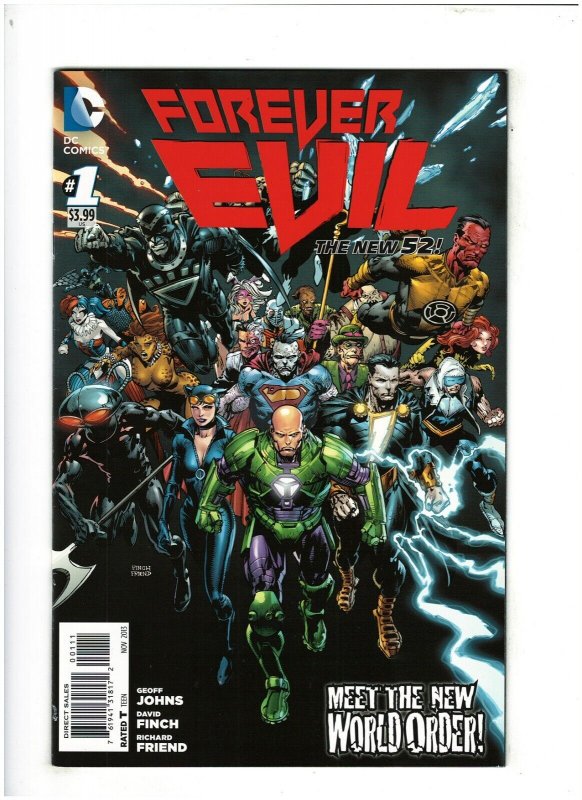 Forever Evil #1 VF/NM 9.0 DC Comics New 52 Catwoman, Lex Luthor & Black ...
