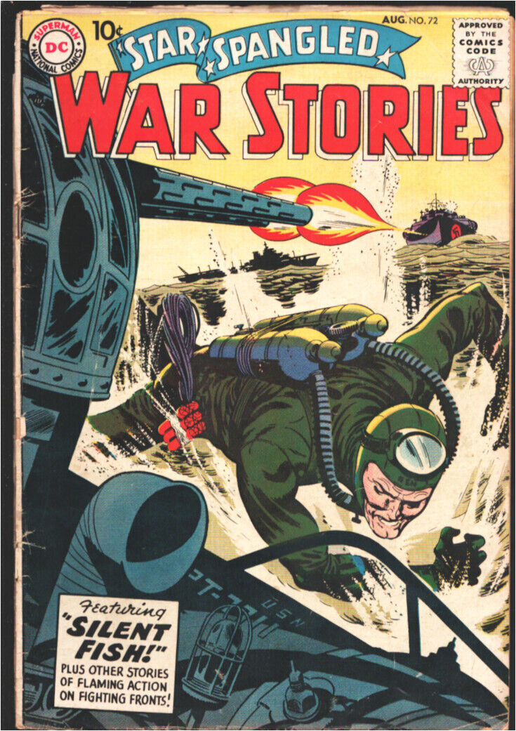 Star Spangled War Stories #72 1958-DC-Russ Heath frogman story-Battle ...