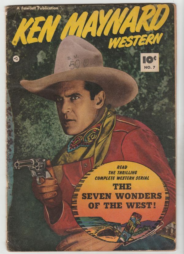 Ken Maynard Western #7 strict VG+ 4.5 Giant Golden Age Collection Found ...