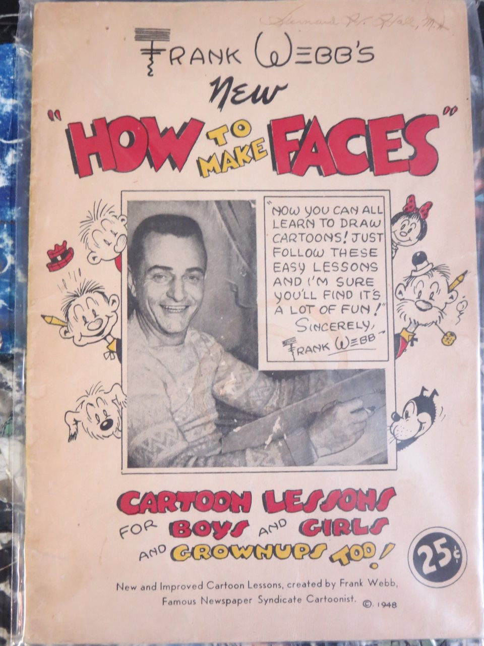 Frank Webb's New How to Make Faces Cartoonist Instructional Drawing ...