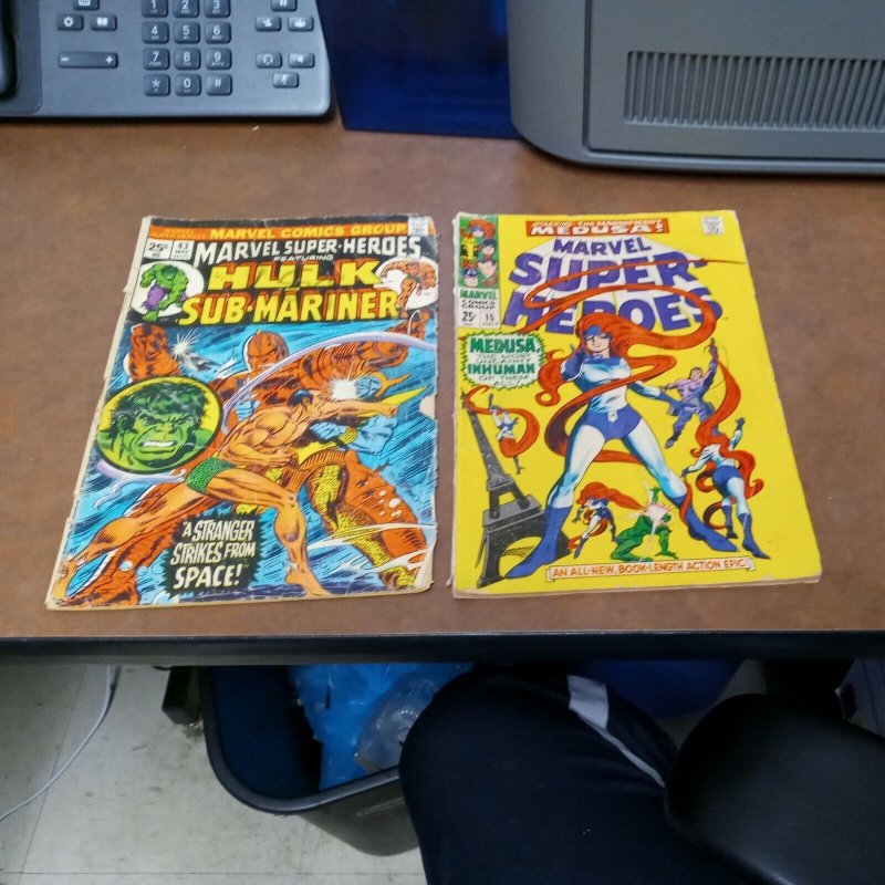 Marvel Superheroes 20 Issue Bronze Age Incredible Hulk Comics Lot Run ...