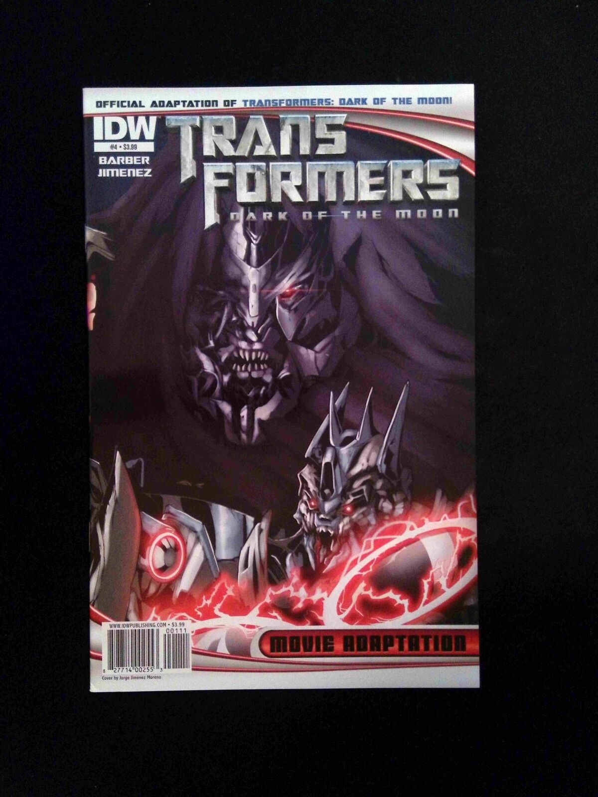 Transformers Dark of the Moon Movie Adaptation #4 IWD Comics 2011 NM+ ...