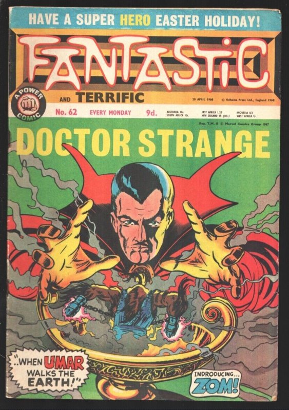 Fantastic #62 1968-X-Men-Avengers-Doctor Strange-Jack Kirby art ...