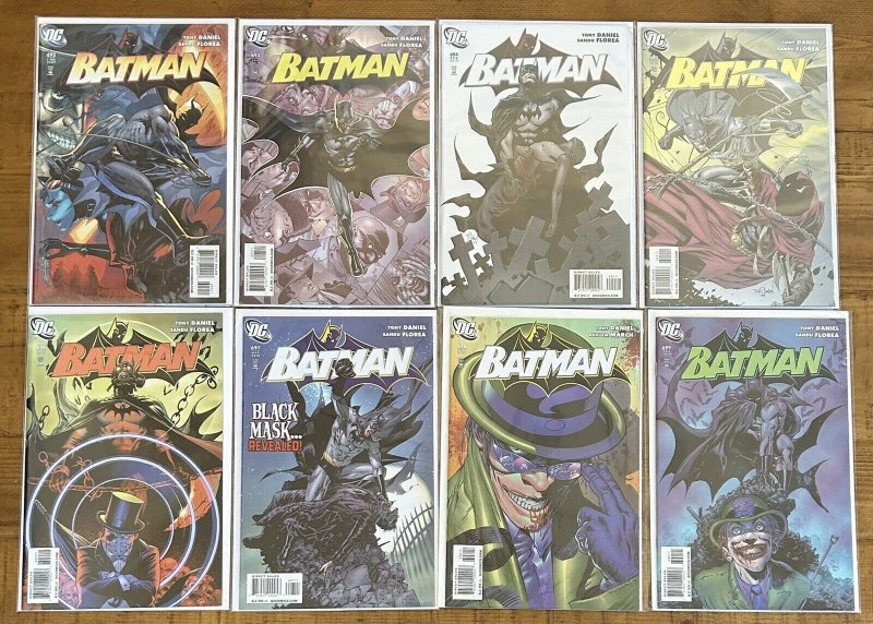 Batman #692,693,694,695,696,697,698,699 Tony Daniel Riddler DC 2009 NM ...