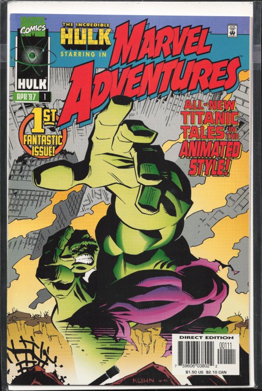 Marvel Adventures #1 (1997) Hulk | Comic Books - Modern Age, Marvel ...