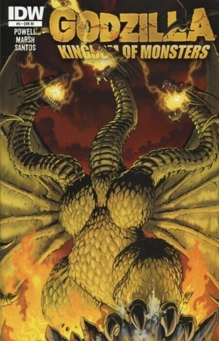 Godzilla Kingdom of Monsters #5 Matt Frank Ghidorah Variant Cover NM ...