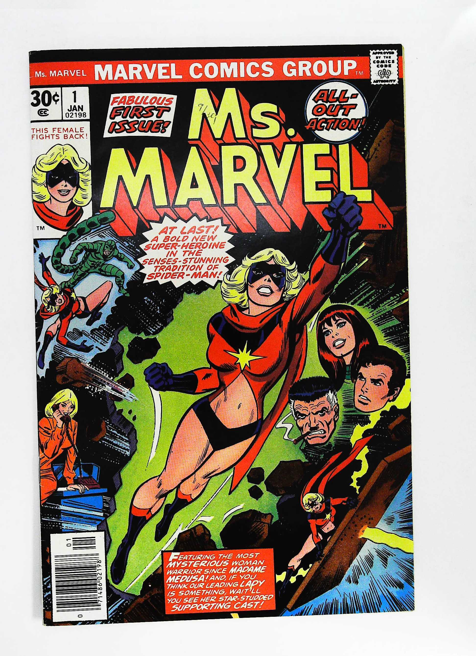 Ms. Marvel (1977 series) #1, Fine+ (Actual scan) | Comic Books - Bronze ...