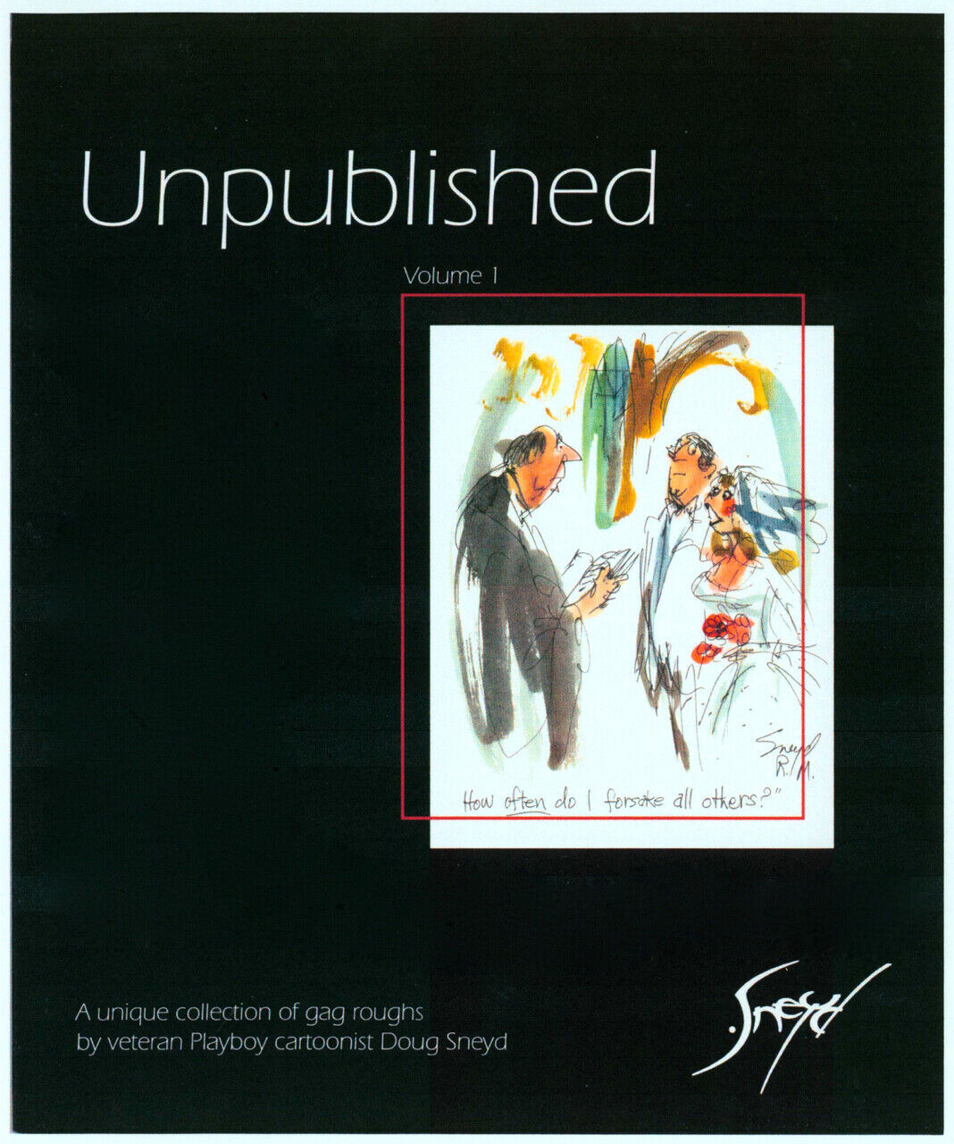 Doug Sneyd Signed Original Art Playboy Gag Rough Sketch in UNPUBLISHED ...