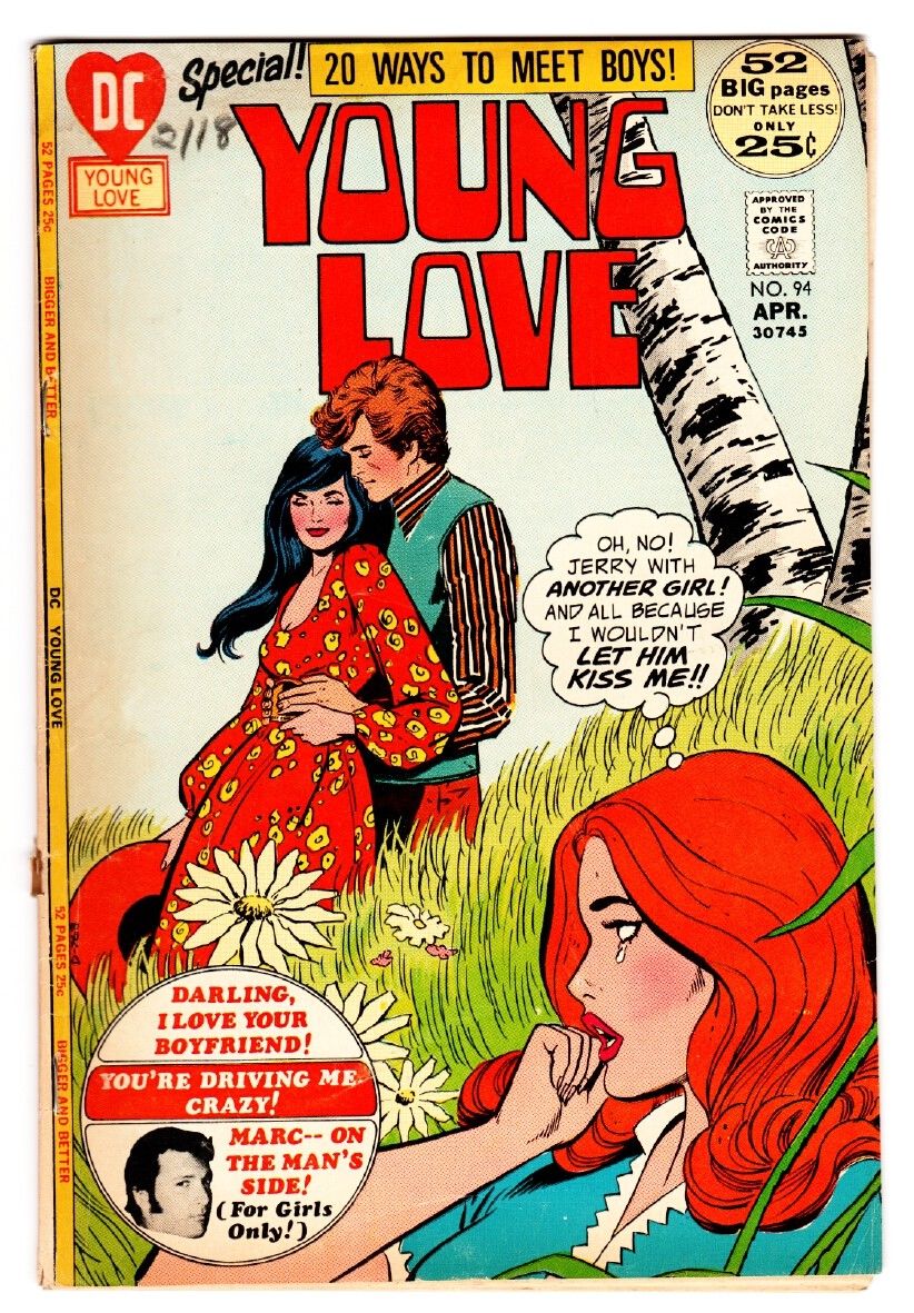 YOUNG LOVE #94 Nice cover-comic book-GREAT ISSUE-DC ROMANCE | Comic ...