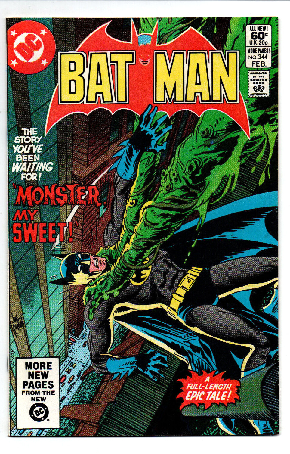 Batman #344 - Poison Ivy - Joe Kubert - 1982 - FN/VF | Comic Books ...
