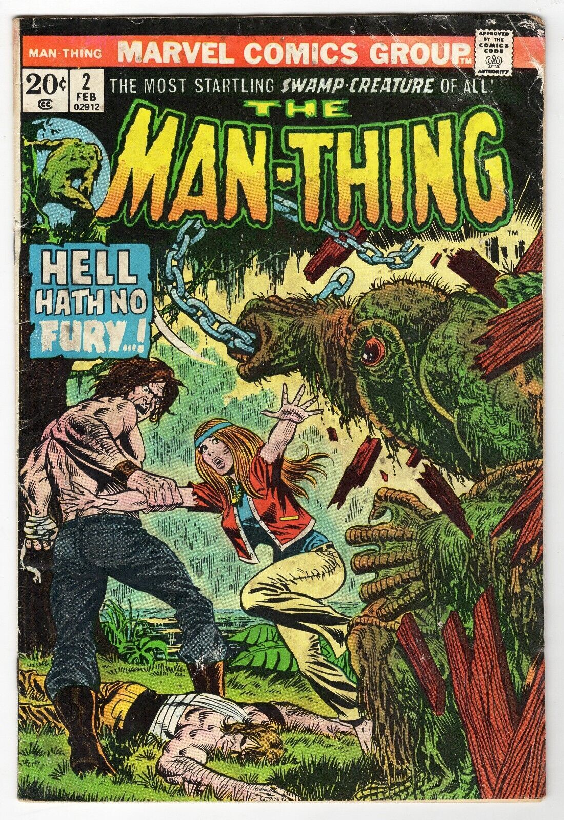 Man Thing #2 VINTAGE 1974 Marvel Comics | Comic Books - Bronze Age ...