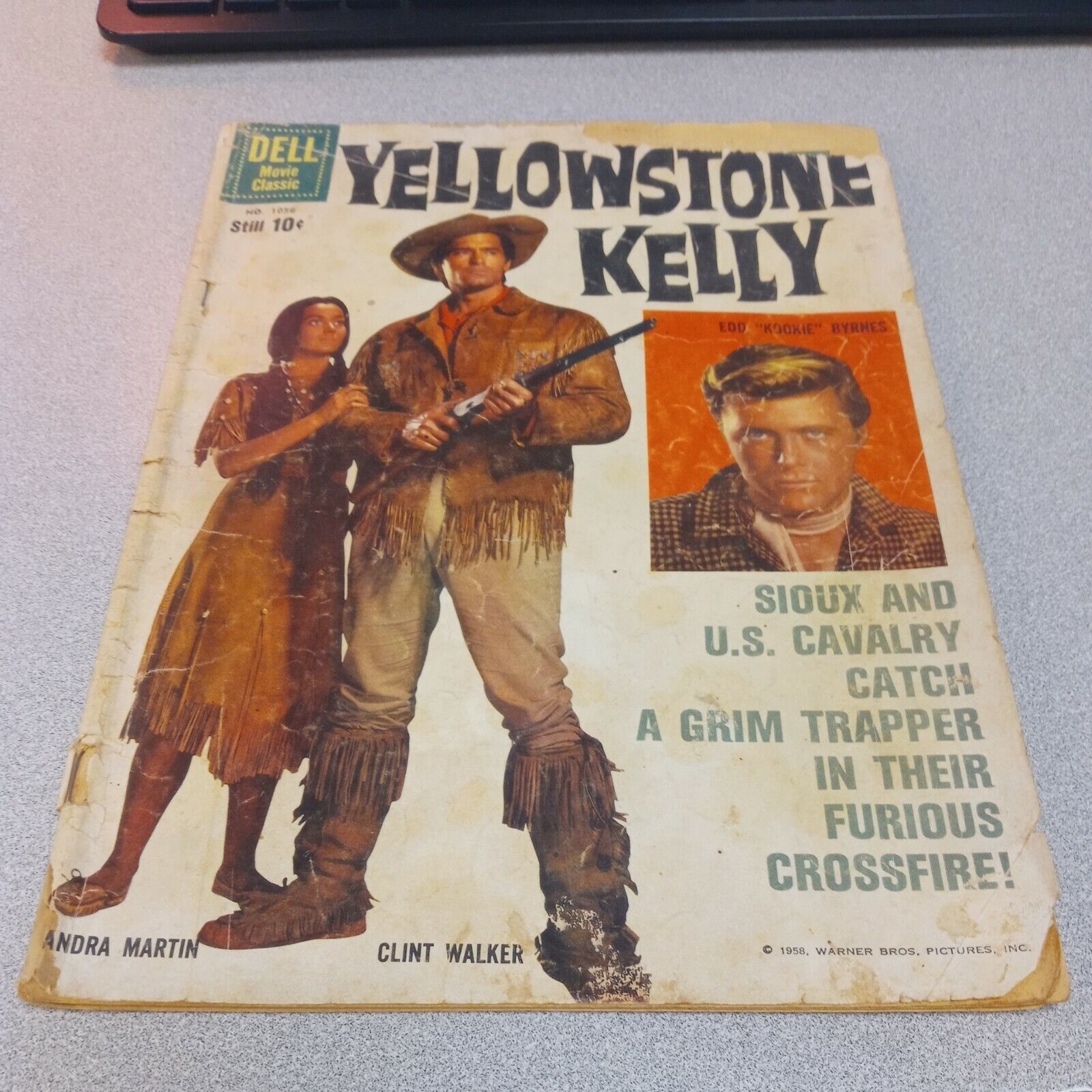 1959 Dell Four Color Comics # 1056 Yellowstone Kelly Movie Adaptation ...