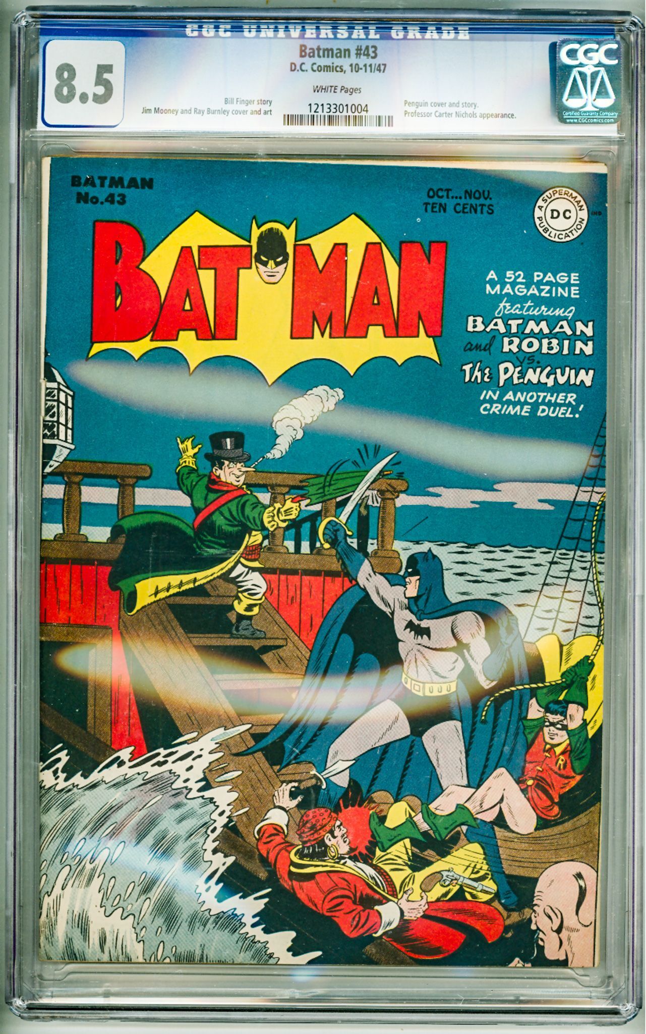 Batman #43 (1947) CGC 8.5! White Pages! | Comic Books - Golden Age, DC ...
