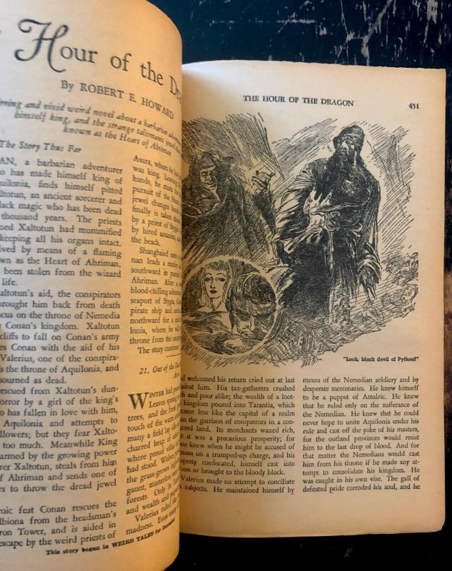 WEIRD TALES April 1936 VG R.E. Howard Conan story Brundage cover . Pulp ...