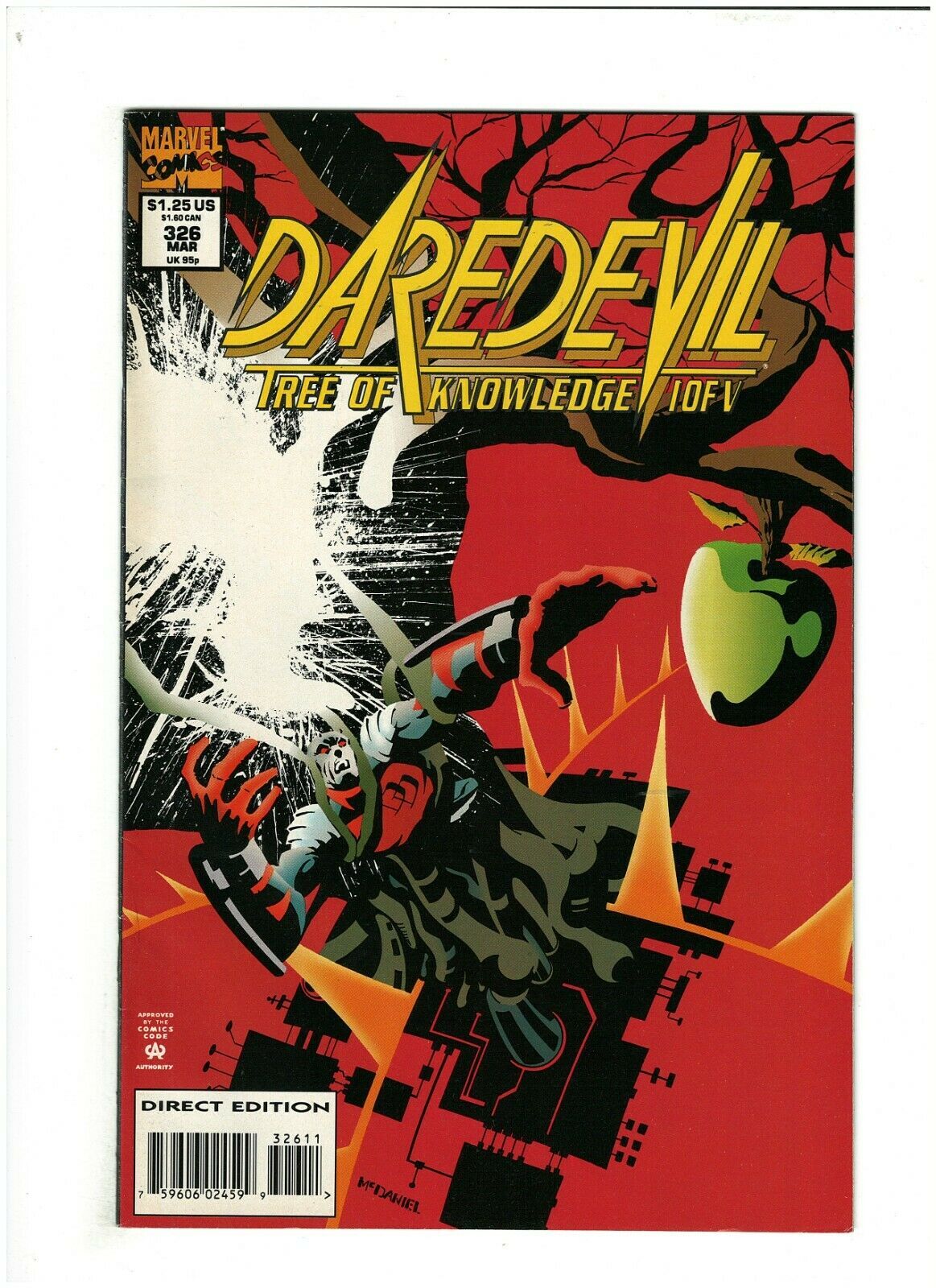 Daredevil #326 VF+ 8.5 Marvel Comics 1994 Tree of Knowledge pt.1 ...