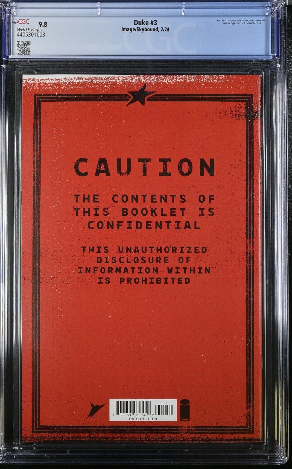 Duke #3 CGC 9.8 Tom Reilly Cover A Baroness Image 2024 GI Joe ...