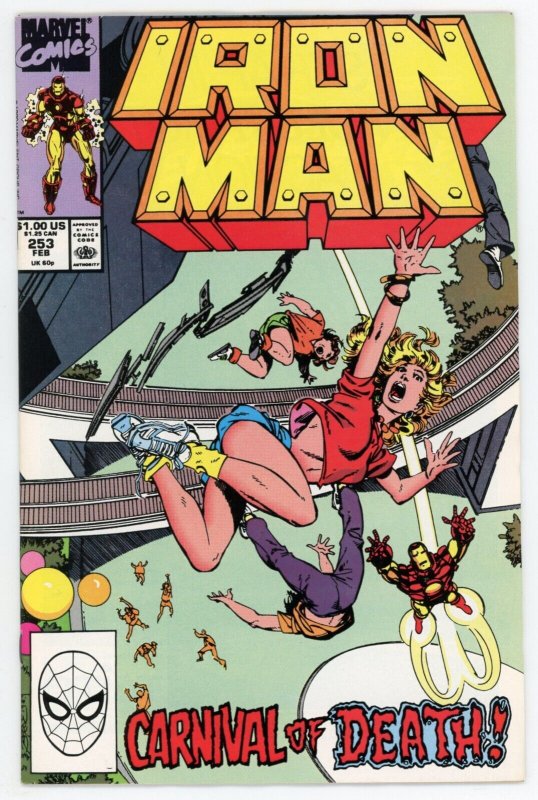 Iron Man 253 Vf 8 0 Marvel 1990 Copper Age John Byrne Gene Colan