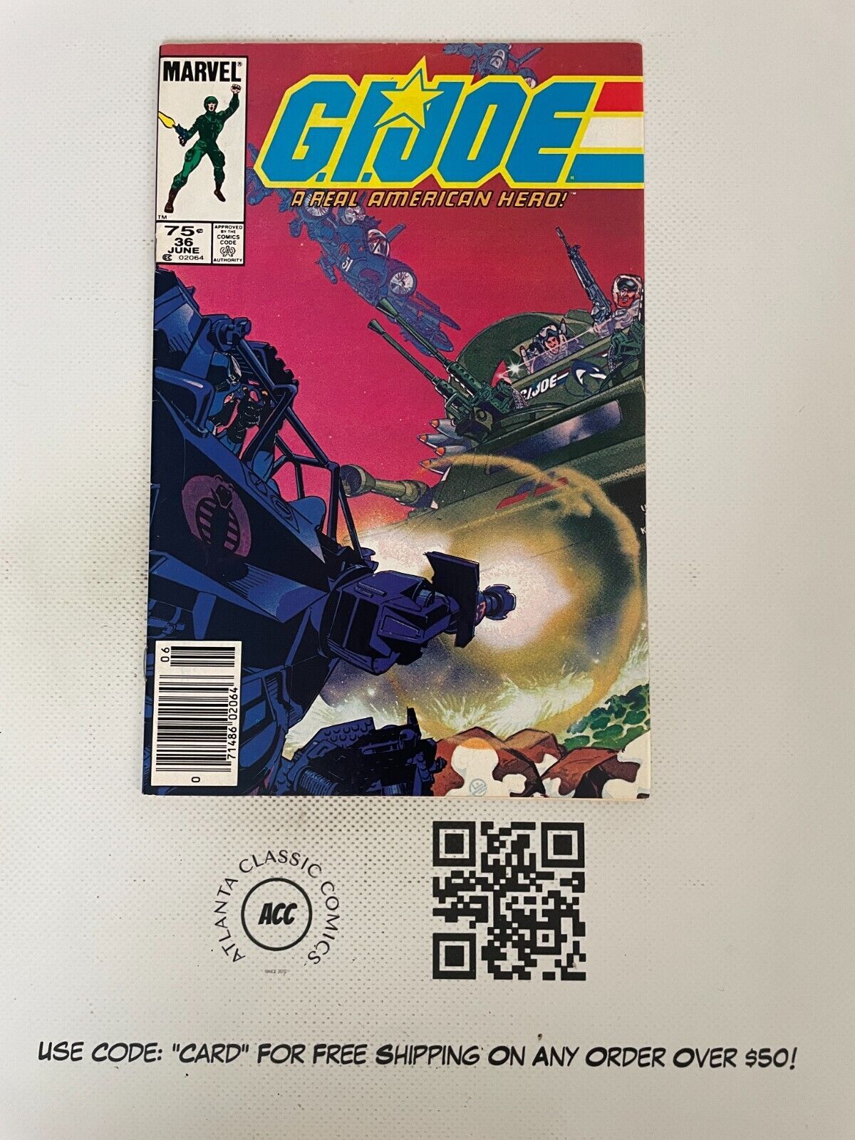 G.I. Joe # 36 NM- Marvel Comic Book Duke Snake Eyes Cobra Duke Shadow ...