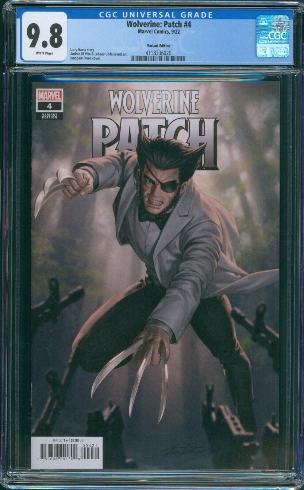Wolverine Patch #4 CGC 9.8 Jung-Geun Yoon Variant Marvel 2022 X-Men | Comic Books - Modern Age ...