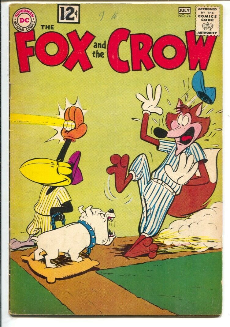 Fox And The Crow #74 1962-DC-baseball game cover-wacky humor-VG | Comic ...