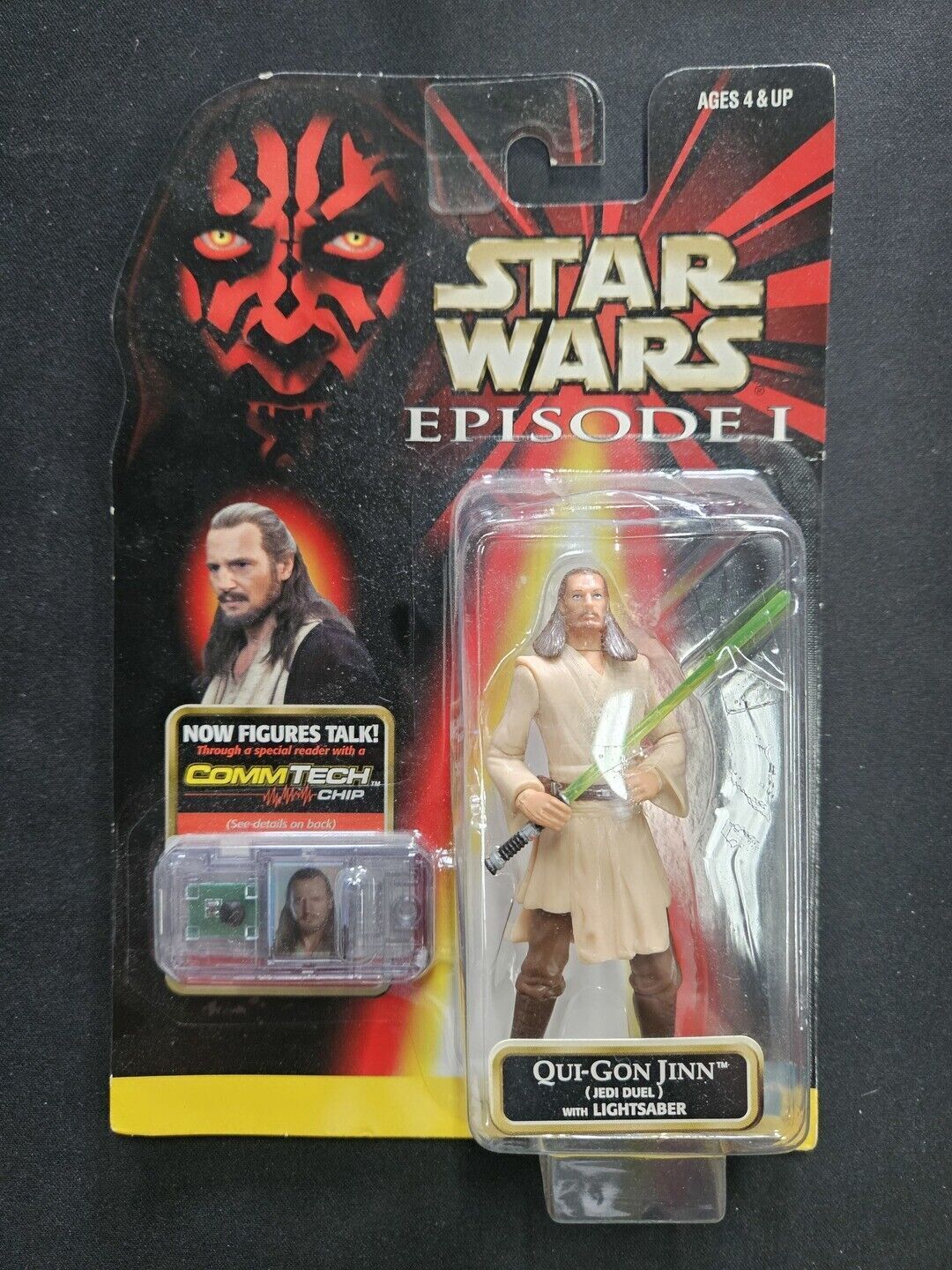 Star Wars Episode I "Qui-Gon Jinn" (jedi Duel) w/ Lightsaber 1998Hasbro ...