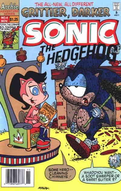 Sonic the Hedgehog #4 (Newsstand) FAIR ; Archie | low grade comic ...