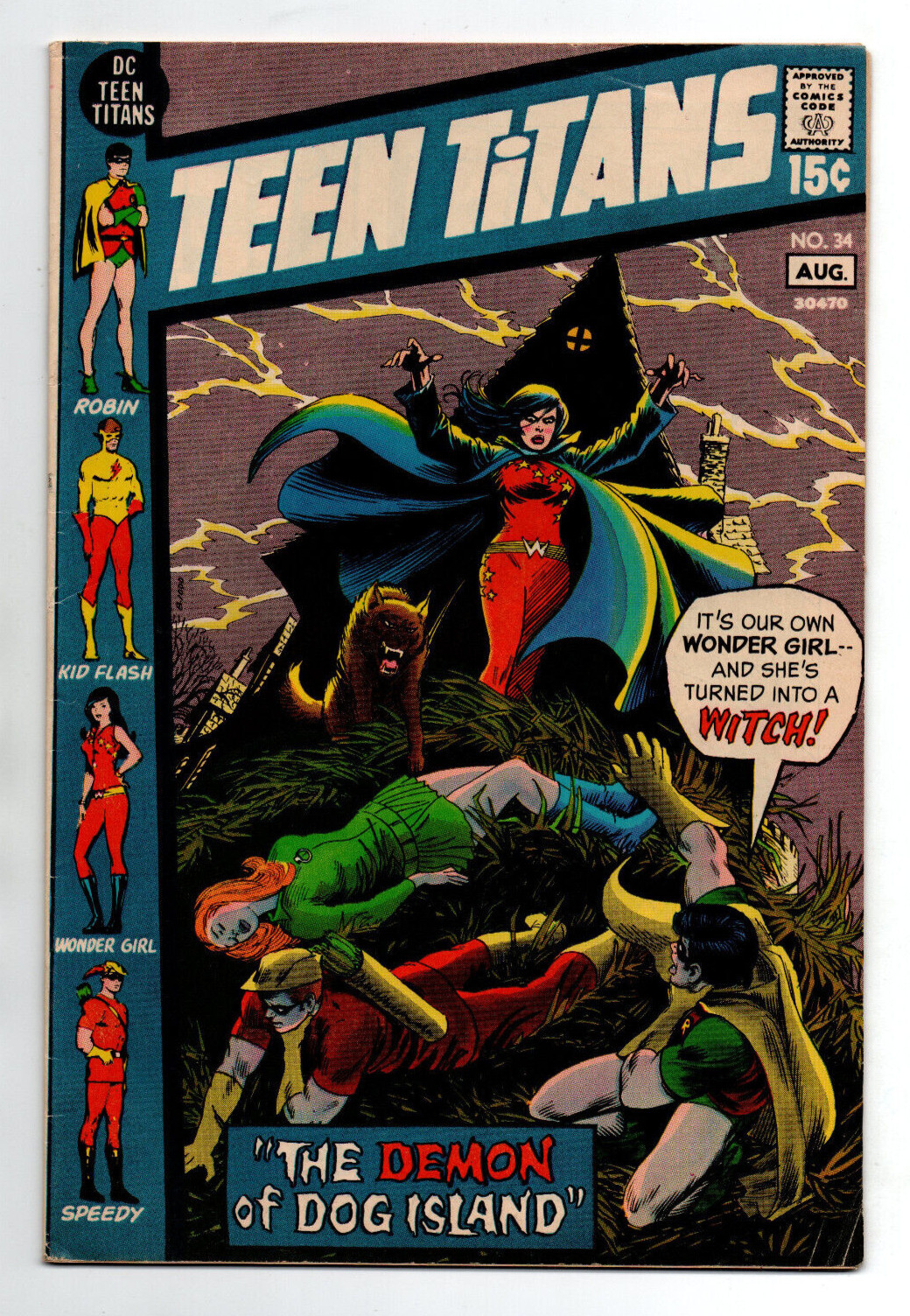Teen Titans #34 - Nick Cardy - 1971 - FN | Comic Books - Bronze Age, DC ...