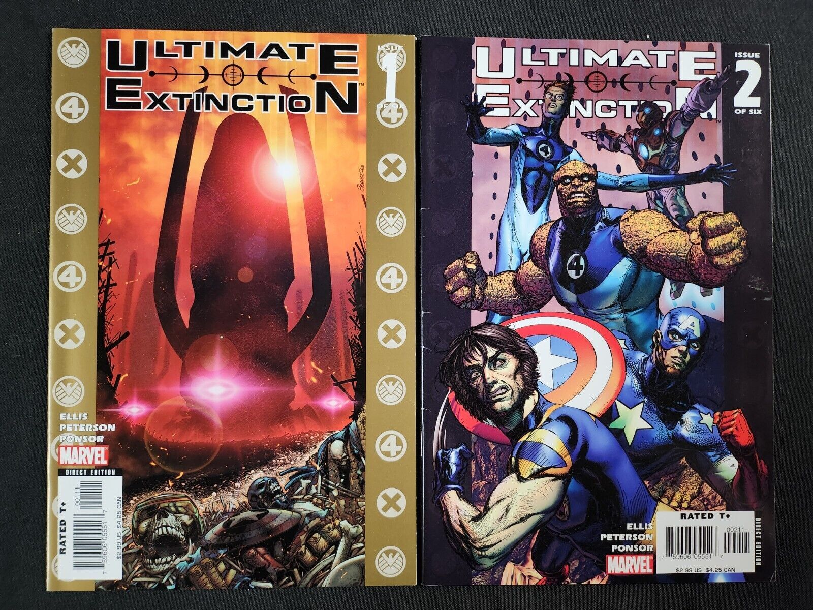 Ultimate Extinction 5PC LOT #1-5 - Brandon Peterson Cover+Art (8.0 ...