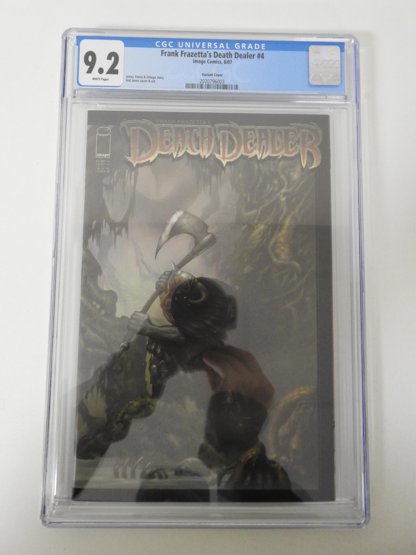 Frank Frazetta's Death Dealer #4 CGC 9.2! Variant Cover! White Pages ...
