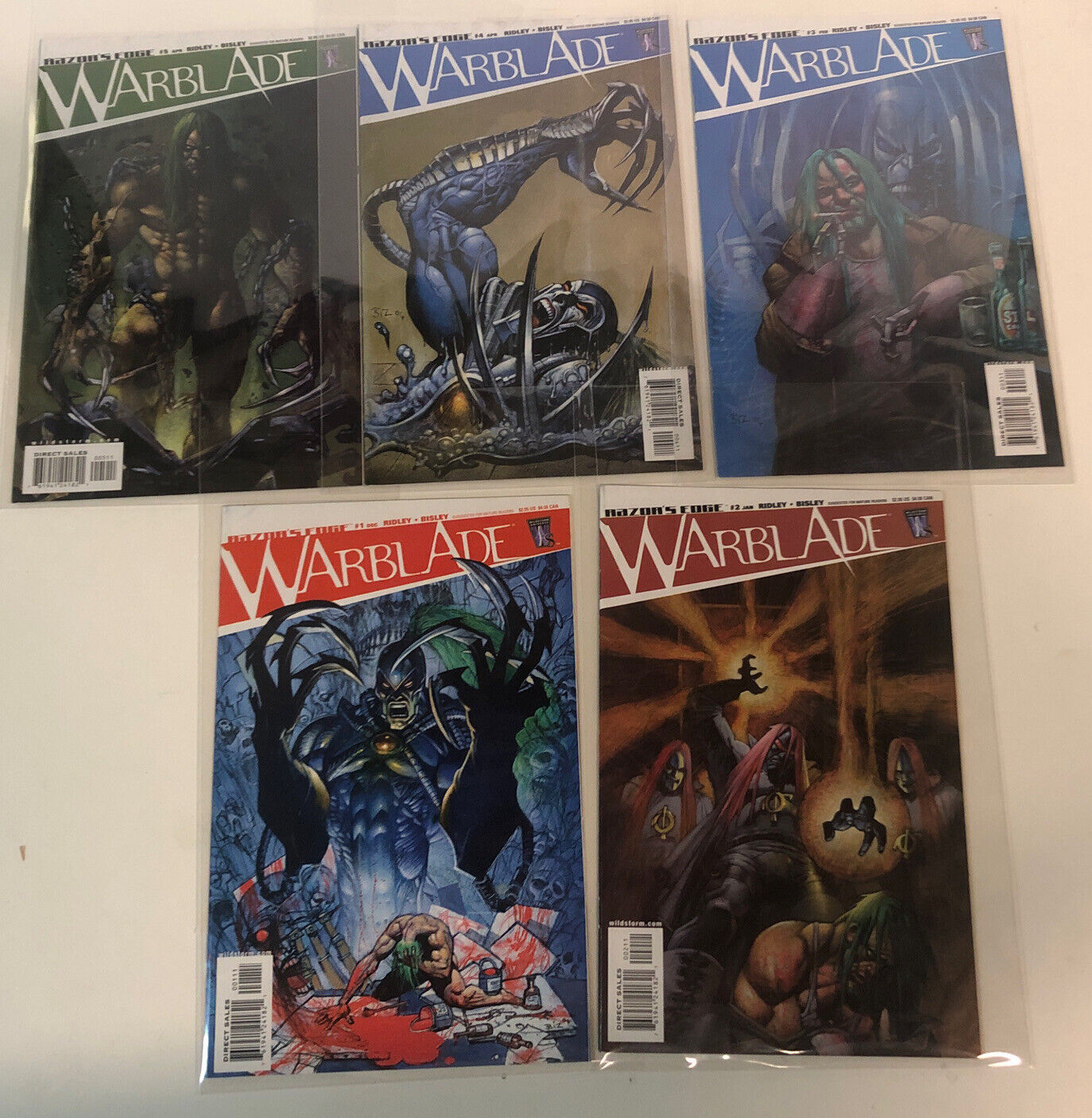 Razor's Edge Warblade(2004) # 1-5 Complete Set ~ Wildstorm Universe ...