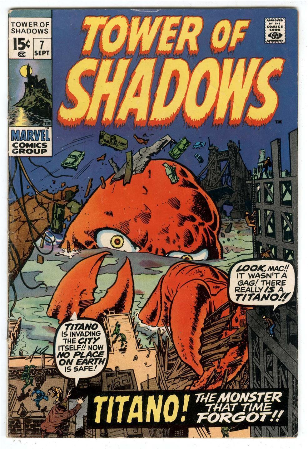 Tower of Shadow #7 Marvel Sept 1970 TITANO Barry Smith & Wally Wood Art ...
