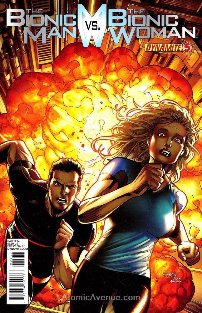 Bionic Man Vs. The Bionic Woman, The #5A VF; Dynamite | we combine ...