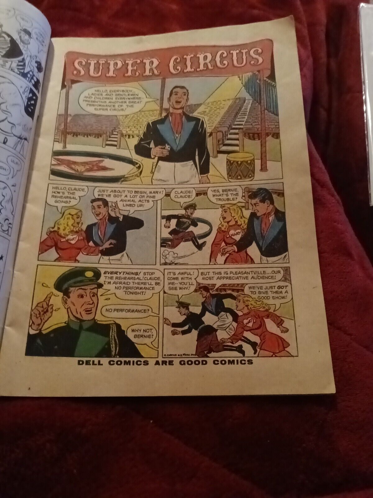 1954 Super Circus #592 Dell Comic Mary Hartline Photo Cover TV Show ...
