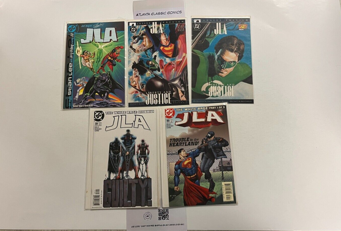 5 DC Comics JLA # 80 81 JLA Justice Preview JLA Just Imagine Stan Lee ...
