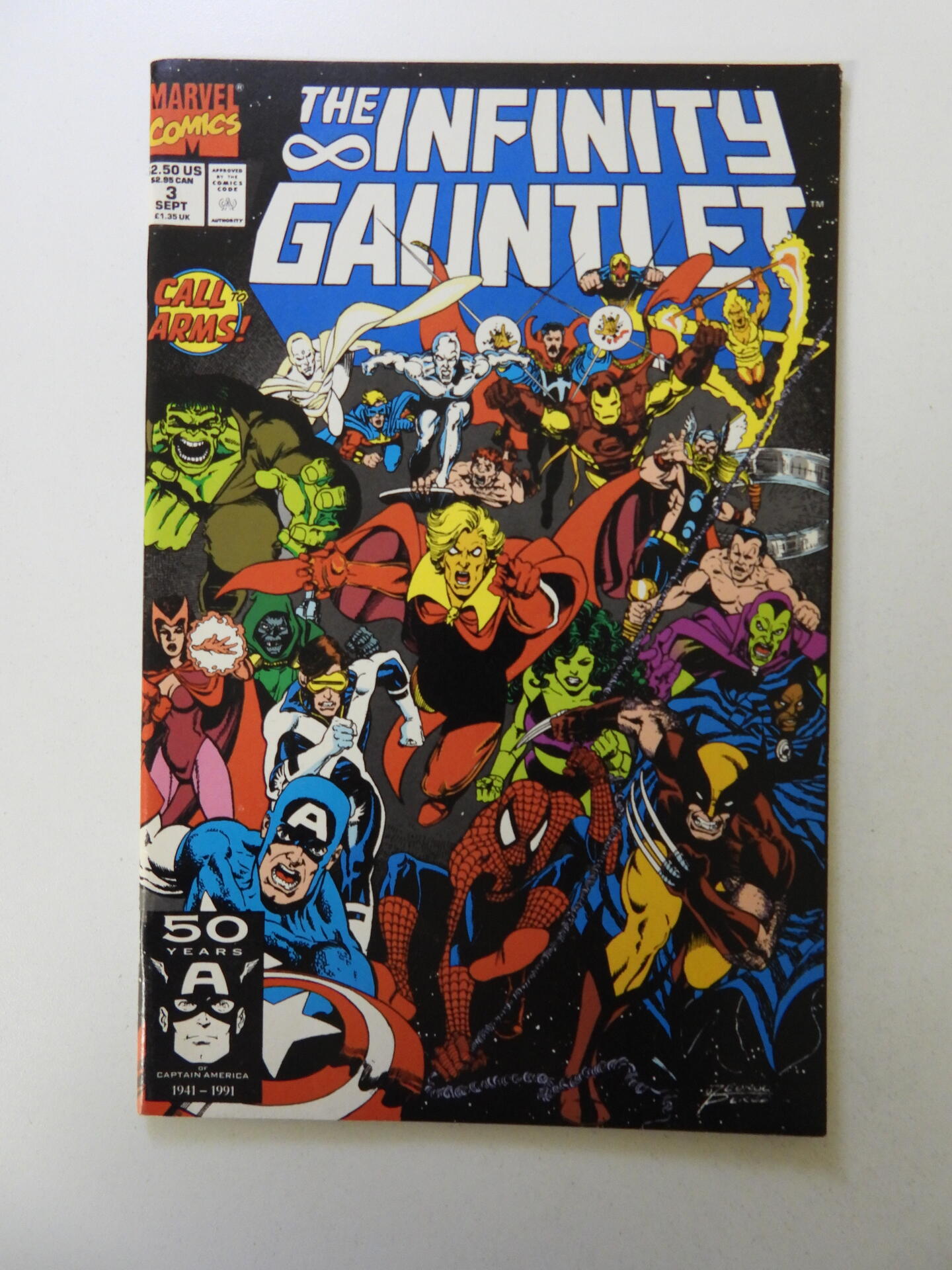 The Infinity Gauntlet #3 Direct Edition (1991) VF+ condition | Comic Books - Copper Age, Marvel ...