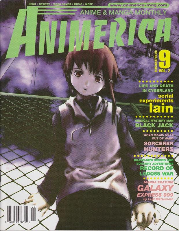 Animerica Magazine Vol 7 #9 Anime Lain Excellent Condition | Comic ...