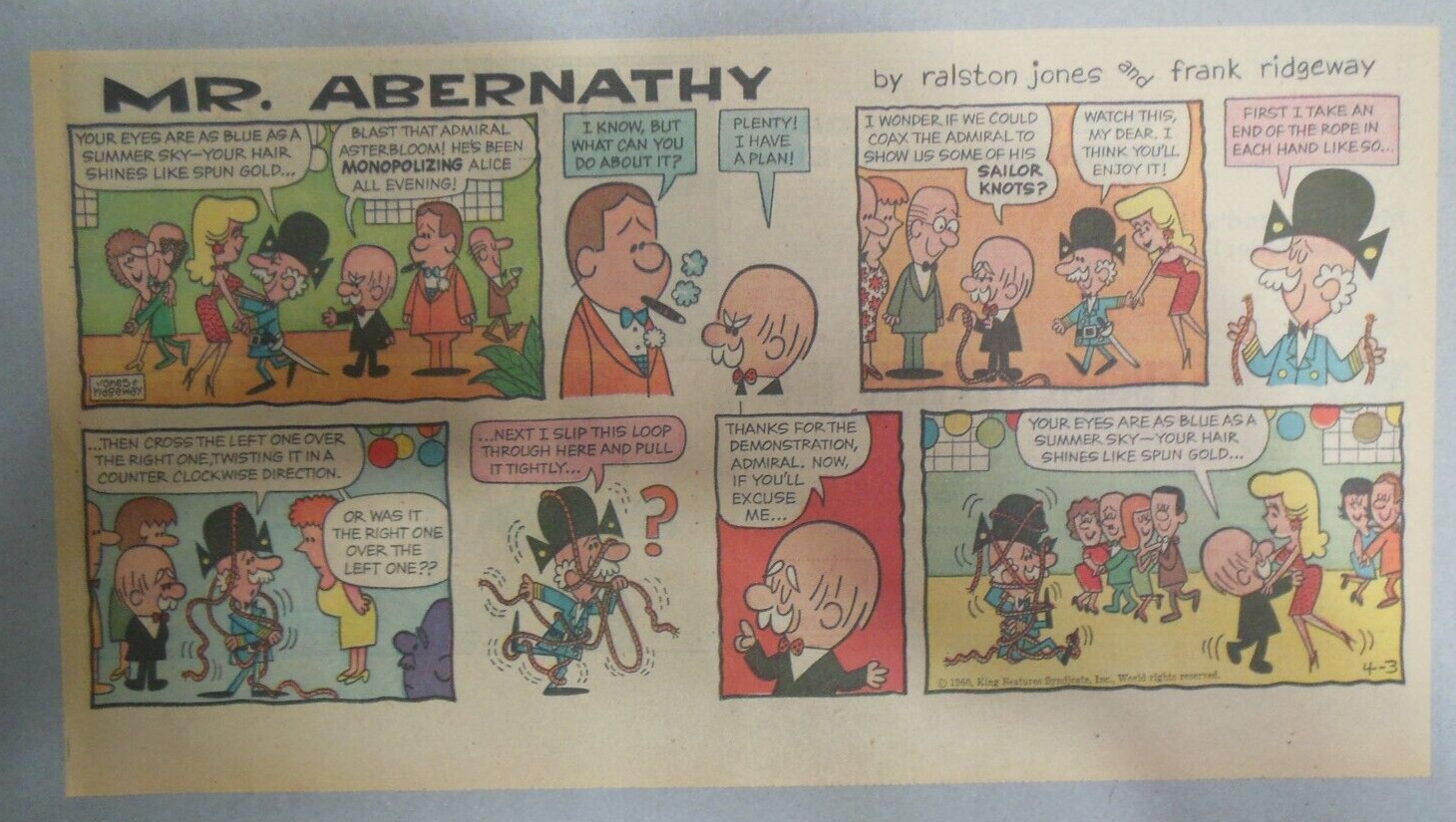 (13) Mr. Abernathy Sundays by Frank Ridgeway from 1960 Size: 7.5 x 15 ...