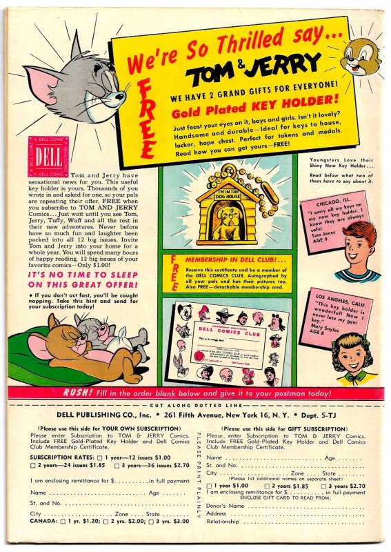 2 TOM AND JERRY COMICS #94 & 95 (1952) 5.0 VG/FN Lots of MGM Characters ...