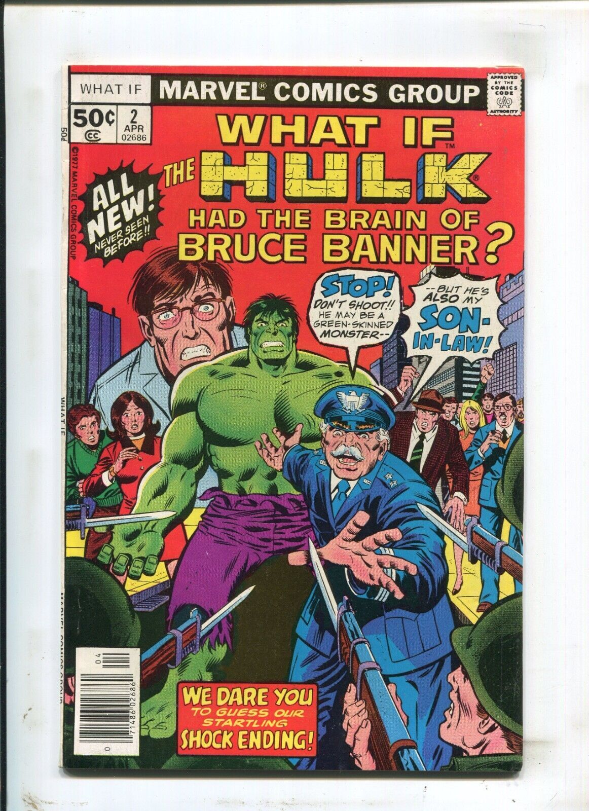 What If #2 - Hulk had the Brains of Bruce Banner/Newsstand (7.5) 1977 ...
