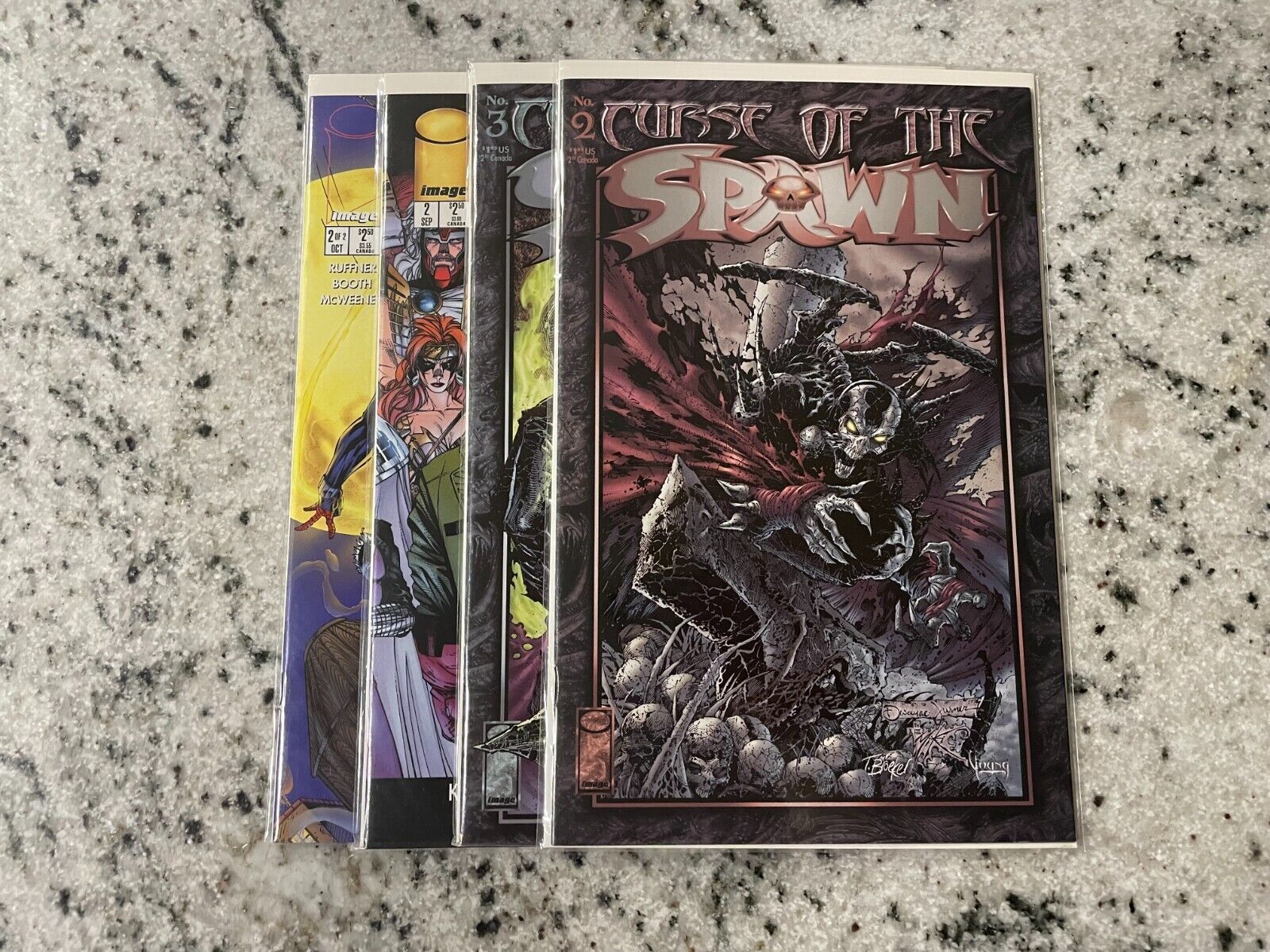 4 Comics Curse Spawn # 2 3 + Shattered Image #2 + Backlash Spider-Man ...
