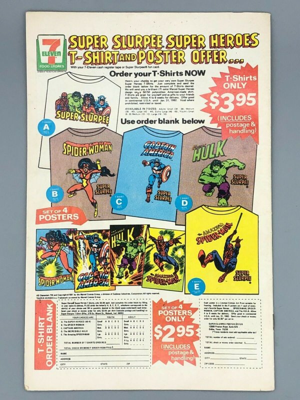 Marvel Comics Collector's Edition FN/NM - 7-Eleven The Secret of the ...