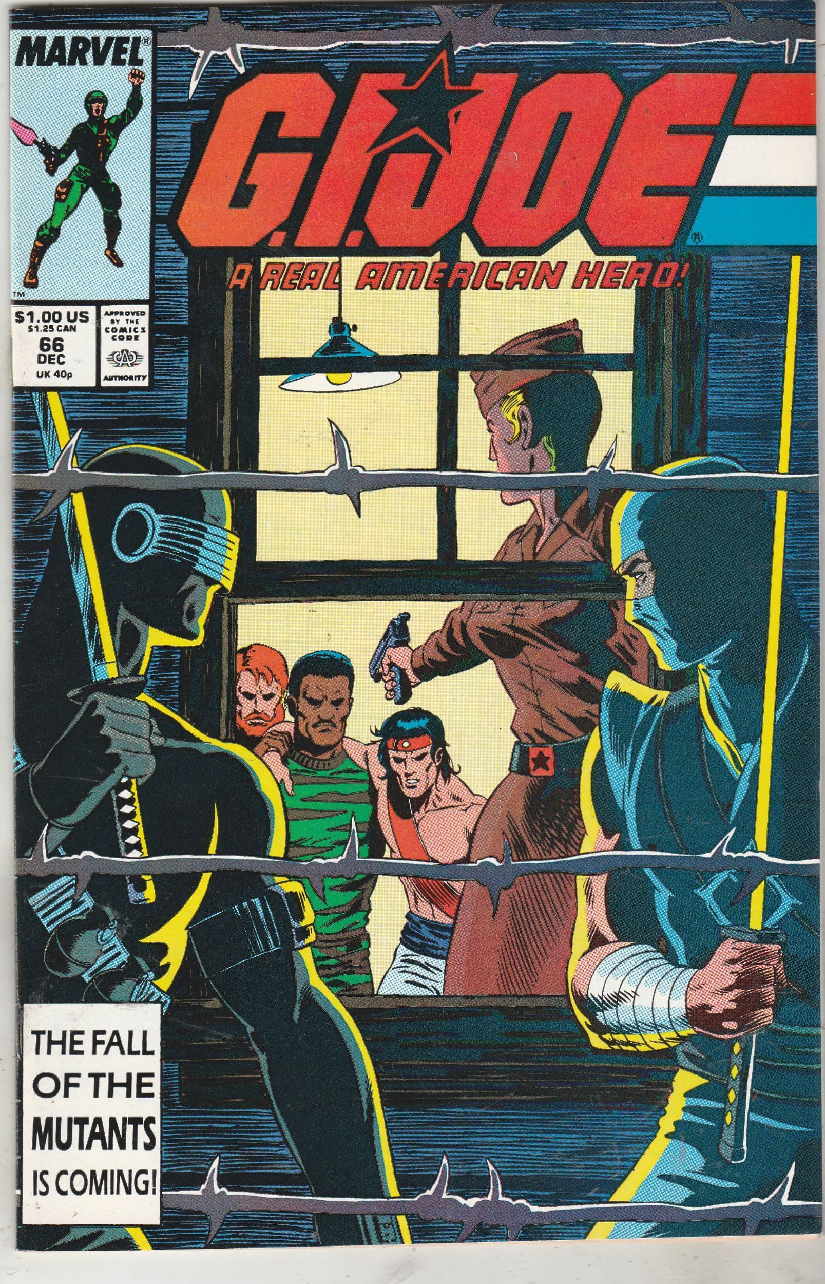 G.I. Joe: A Real American Hero #66 1987 High-Grade NM- Snake Eyes Cover ...