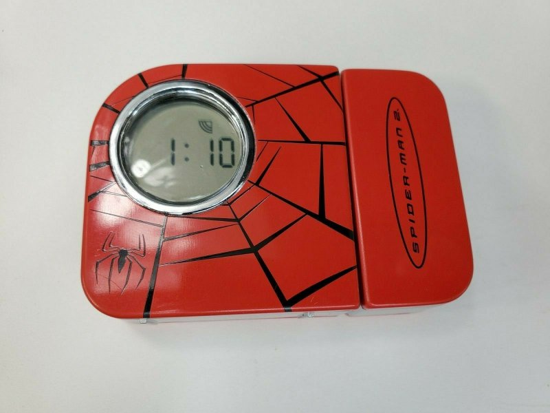 Spider-man 2 Projection Clock Marvel 2004 Kelloggs Eggo promo NEW ...