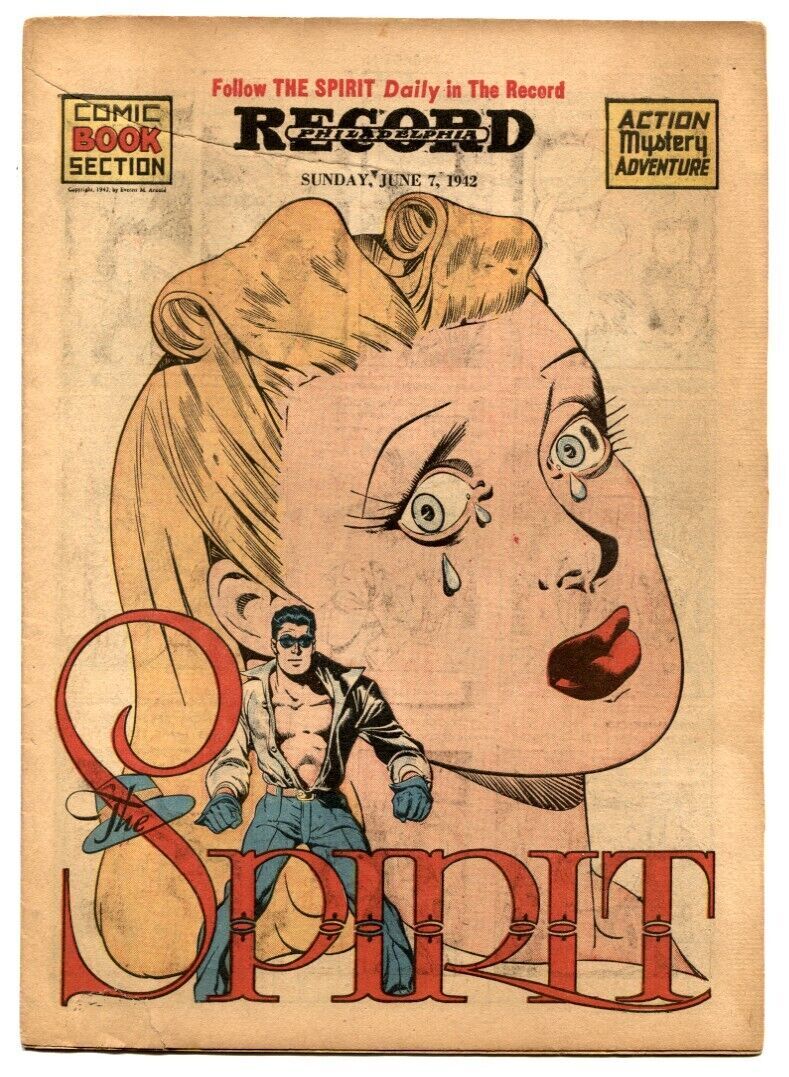 Spirit Section June 7 1942- Eisner- Lou Fine- Lady Luck FN | Comic ...