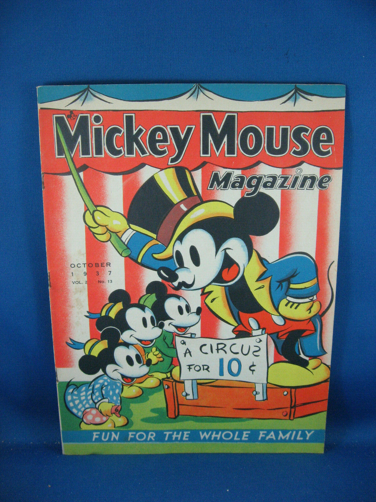 Mickey Mouse Magazine VOL 2 #13 F VF Circus Cover Donald Duck 1937 ...