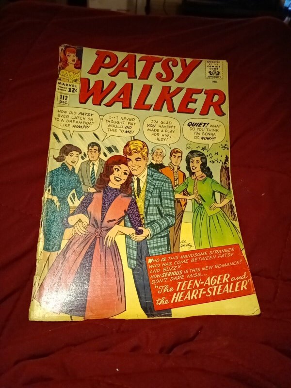 Patsy Walker #112 Comic Book 1963 Atlas Comics Al Hartley Good Girl Art ...