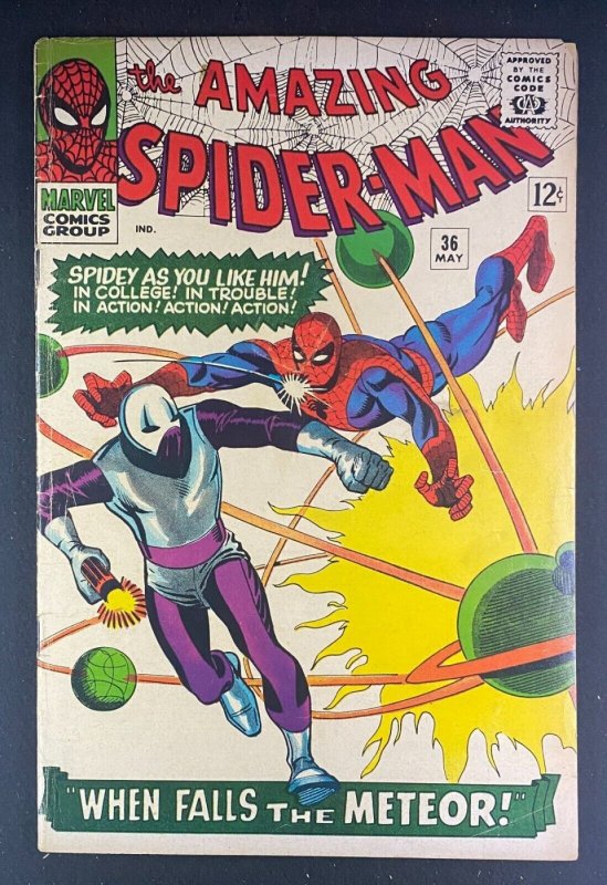 Amazing Spider-Man (1963) #36 FN- (5.5) Origin & 1st App The Looter ...
