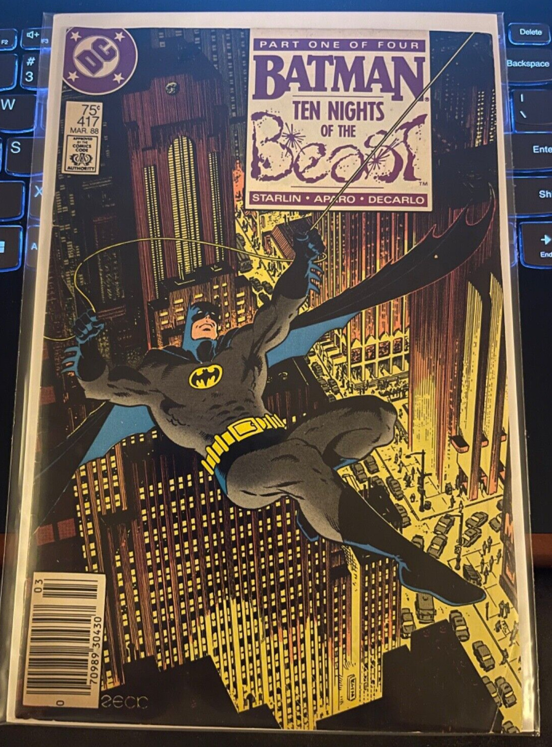 Batman # 417 FN/VF DC Comic Book Joker Robin Catwoman Gotham KG Beast ...