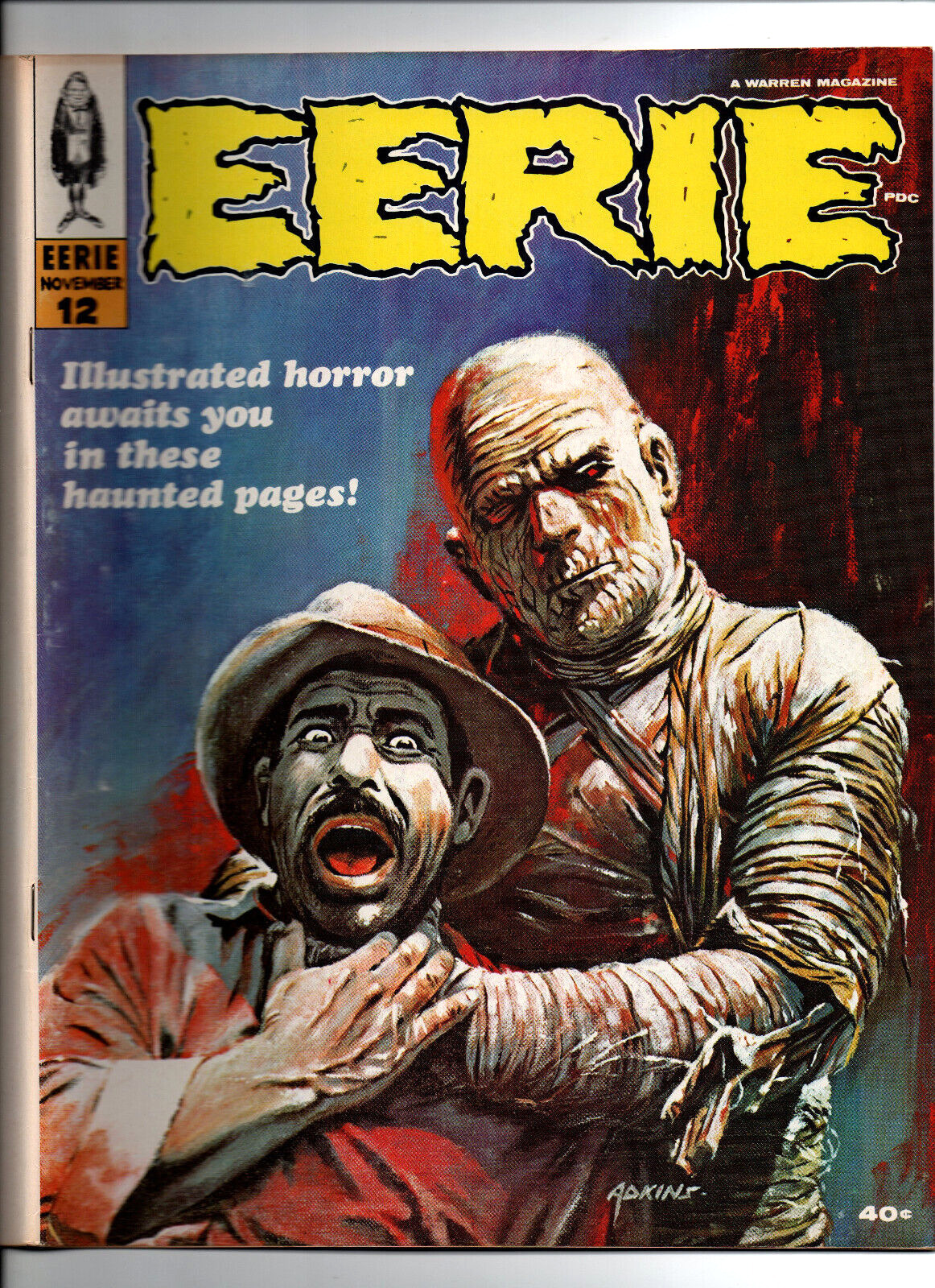 Eerie #12 - Mummy cover - Horror Magazine - Warren - 1967 - VF/NM ...